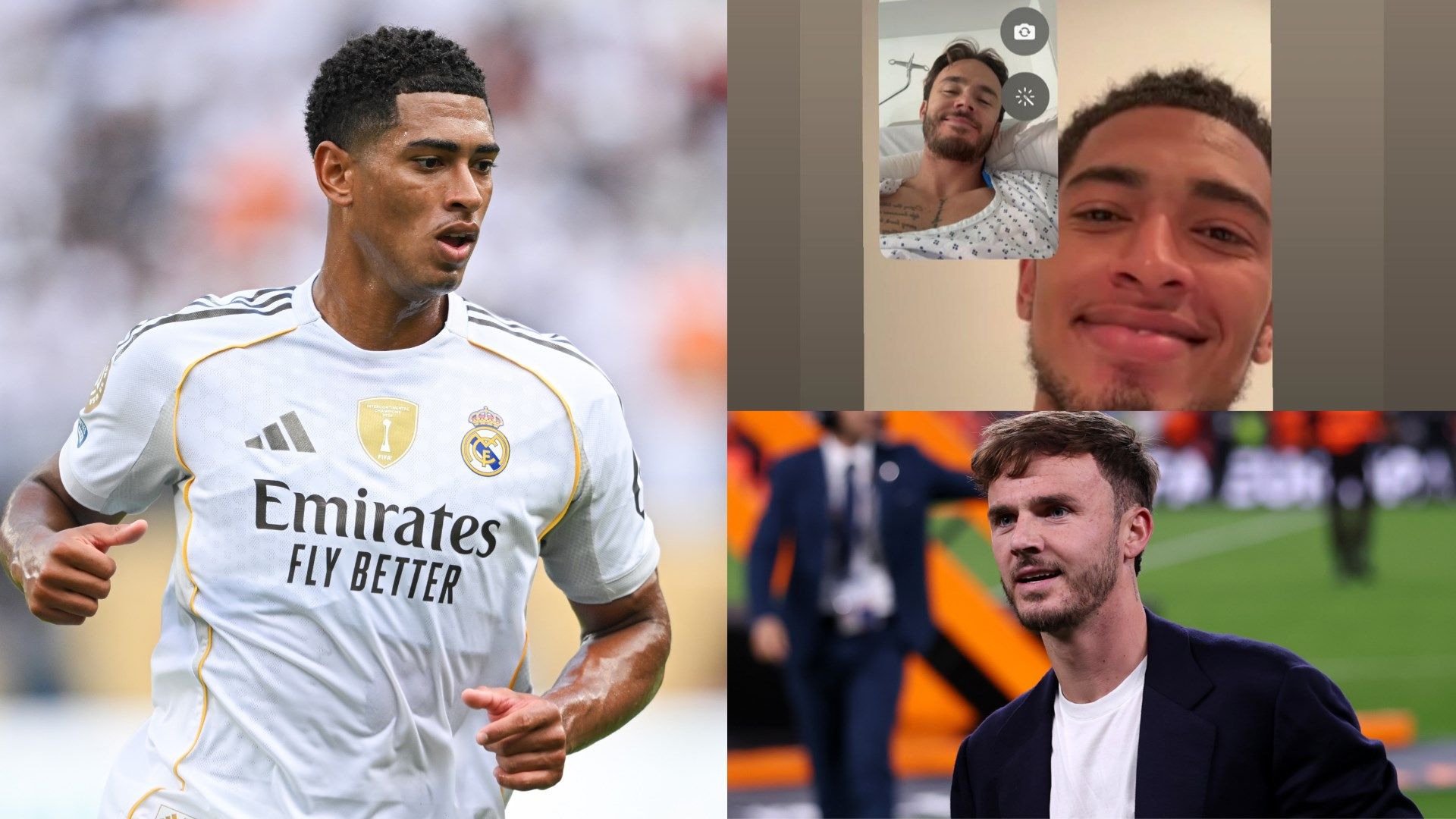 Wishes from the 'sheriff'! Jude Bellingham FaceTimes James Maddison after Tottenham star ...